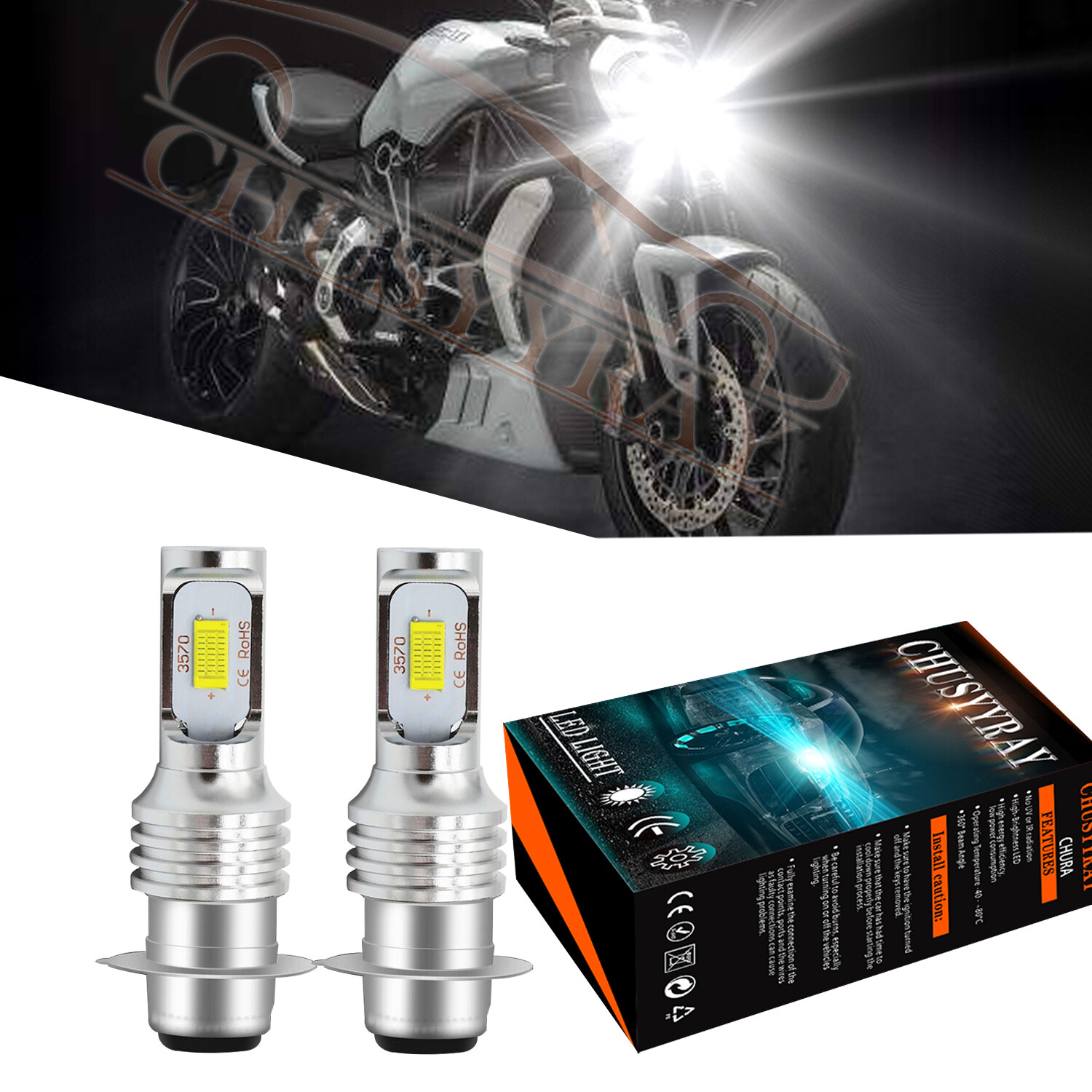 Bright LED for Stanley A3603 12V 25/25W T19L T19 ATV Light Bulbs A3603 ...
