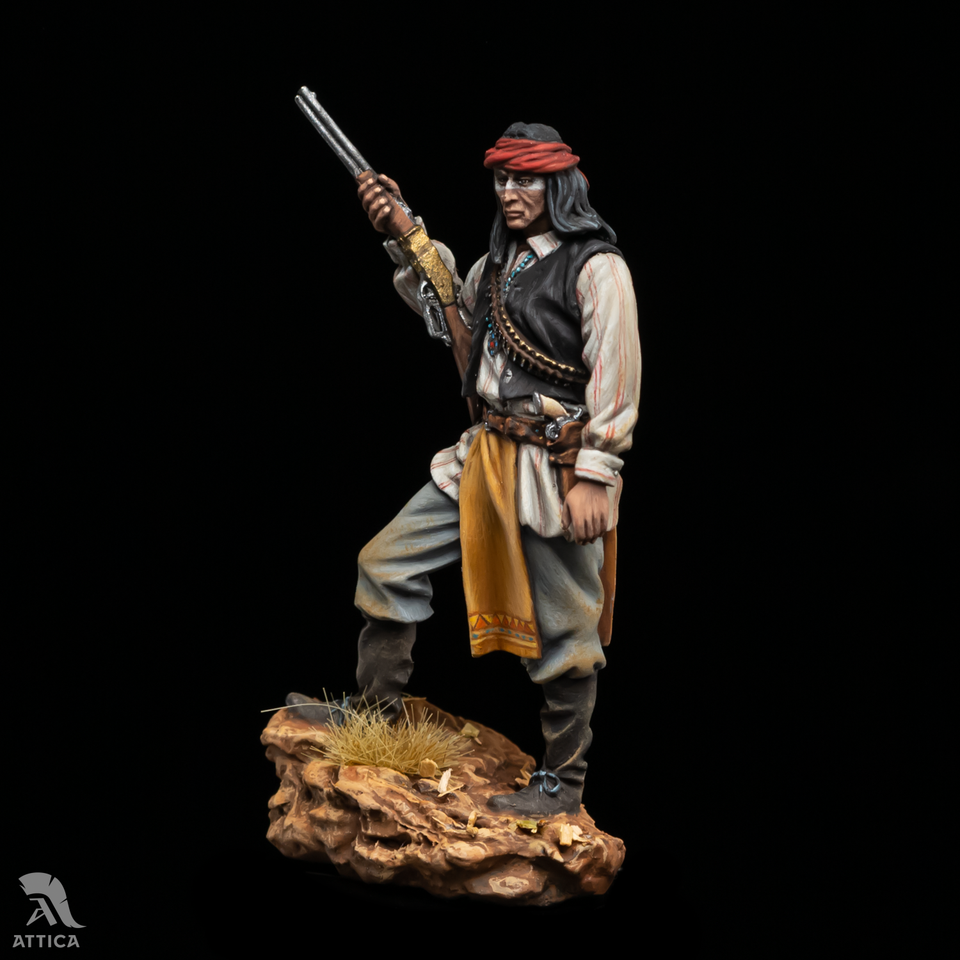 Apache Warrior Native American 54mm Painted Tin Toy Soldier Pre-Sale ...
