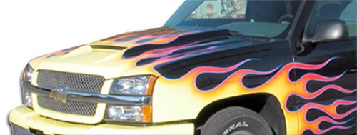 02-06 Chevrolet Avalanche w/o Cladding Ram Air Duraflex Body Kit- Hood ...