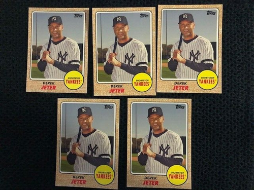 2008 Topps Baseball Trading Card History 1968 Topps Derek Jeter Yankees ...