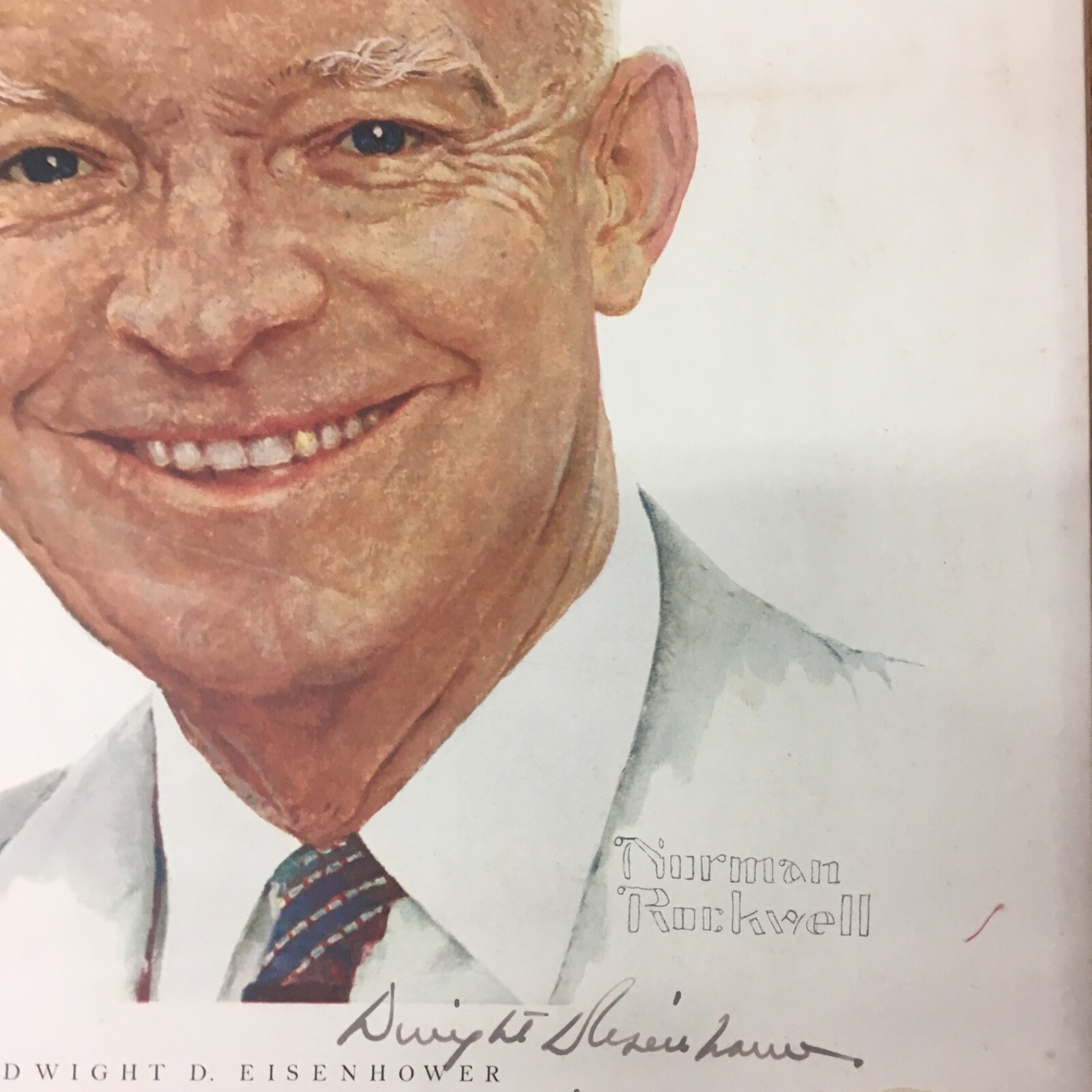 "NORMAN ROCKWELL" DWIGHT EISENHOWER POSTER THAT IS SIGNED BY DWIGHT EISENHOWER | eBay