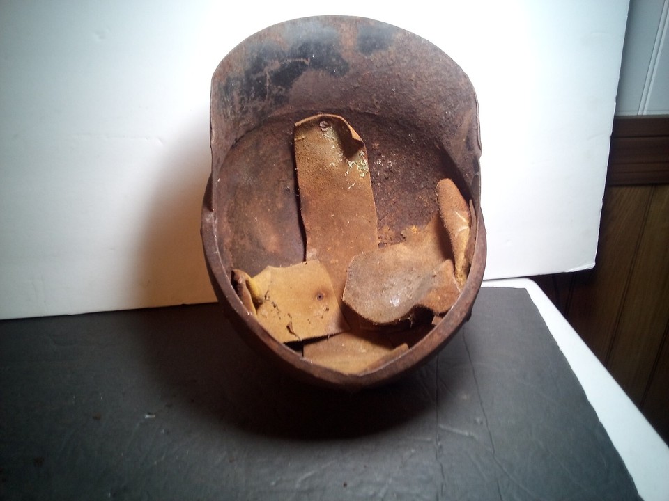 RARE GERMAN WW 2 NAZI SPECIAL UNIT HELMET SEE PICS HEAVY STEEL | eBay