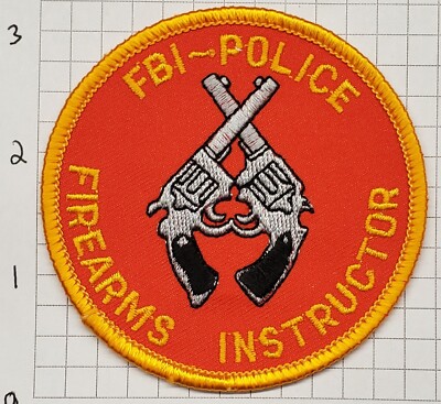 FBI Federal Police HQ Washington DC Firearms Instructor Hat Patch Ver. #1 #058 | eBay