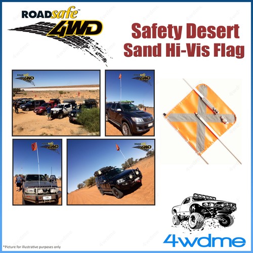 Roadsafe 4WD High Visibility Safety Flag 4WD Off-Road 4x4 Simpson ...