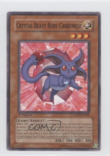 Crystal Beast Ruby Carbuncle 1st Ed. YuGiOh Jesse Anderson Duelist Pack ...