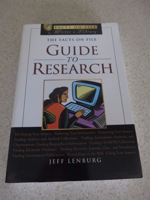 Writer's Library : The Facts on File Guide to Research : Finding ...