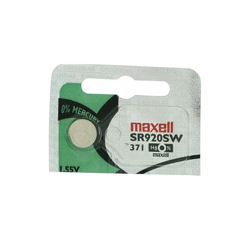 Maxell 371 SR920SW SR920 Silver Oxide Watch Batteries (5 Batteries ...