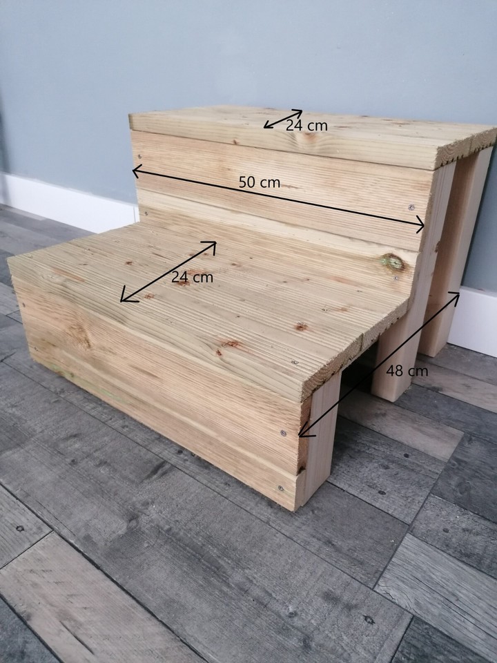 Wooden Steps For Home / Sturdy Steps / Bespoke sizes / Doorsteps / Free P&P | eBay UK
