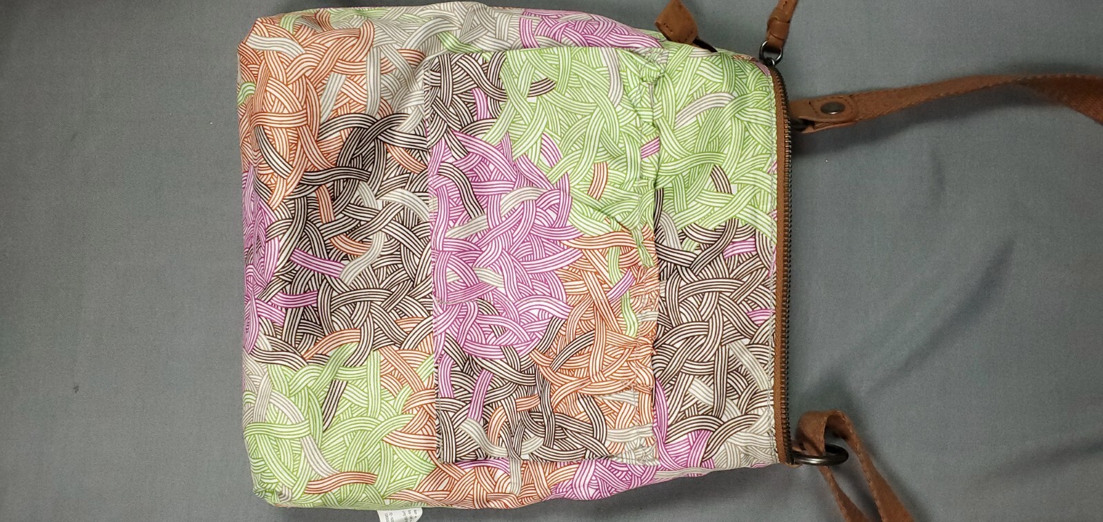 Vintage The Sak Leather Crossbody Iris Bag Sienna Colorblock Stripe ...