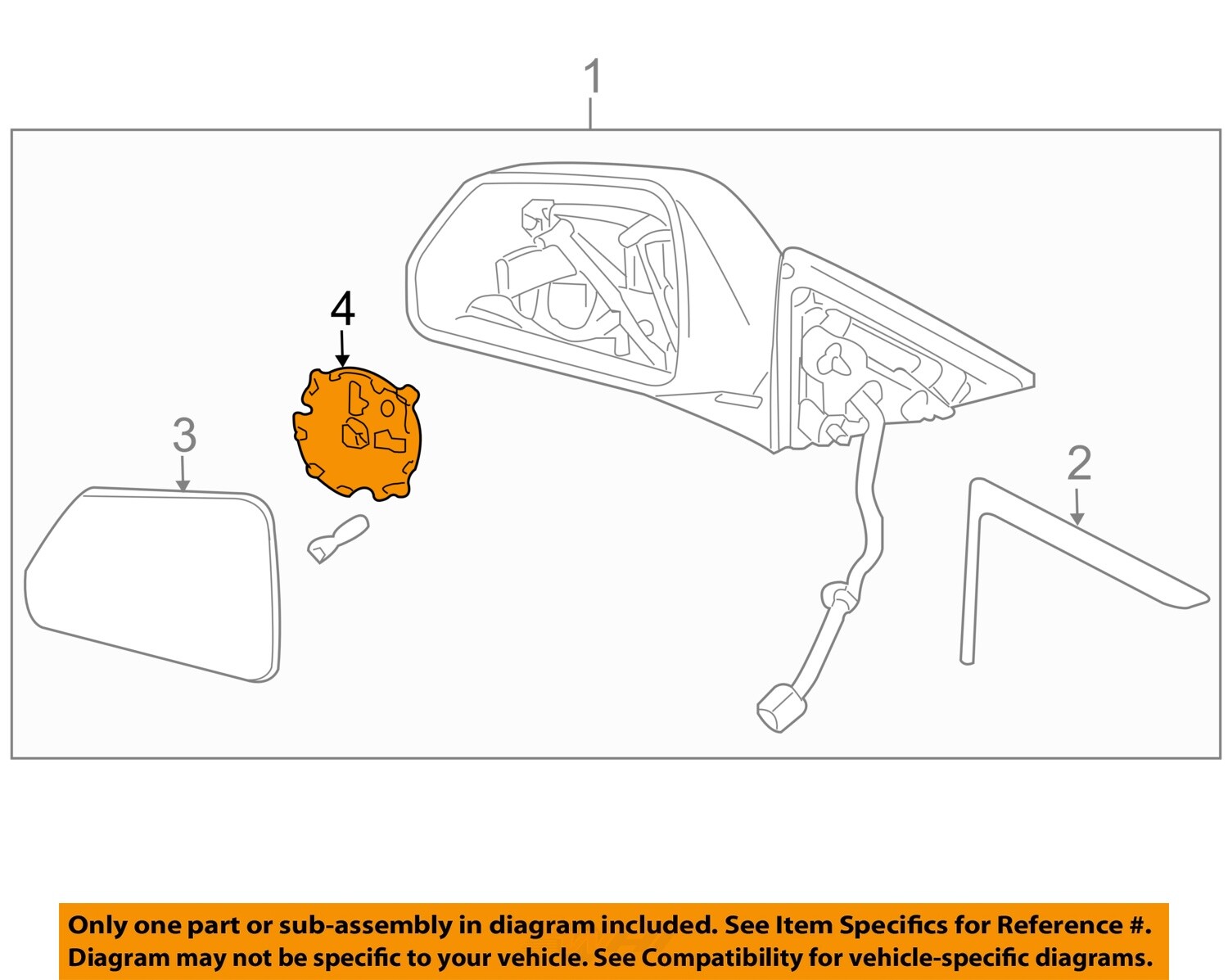 GM OEM 07-23 Acadia Limited Front Door Outside Mirrors-Motor 15951932 ...