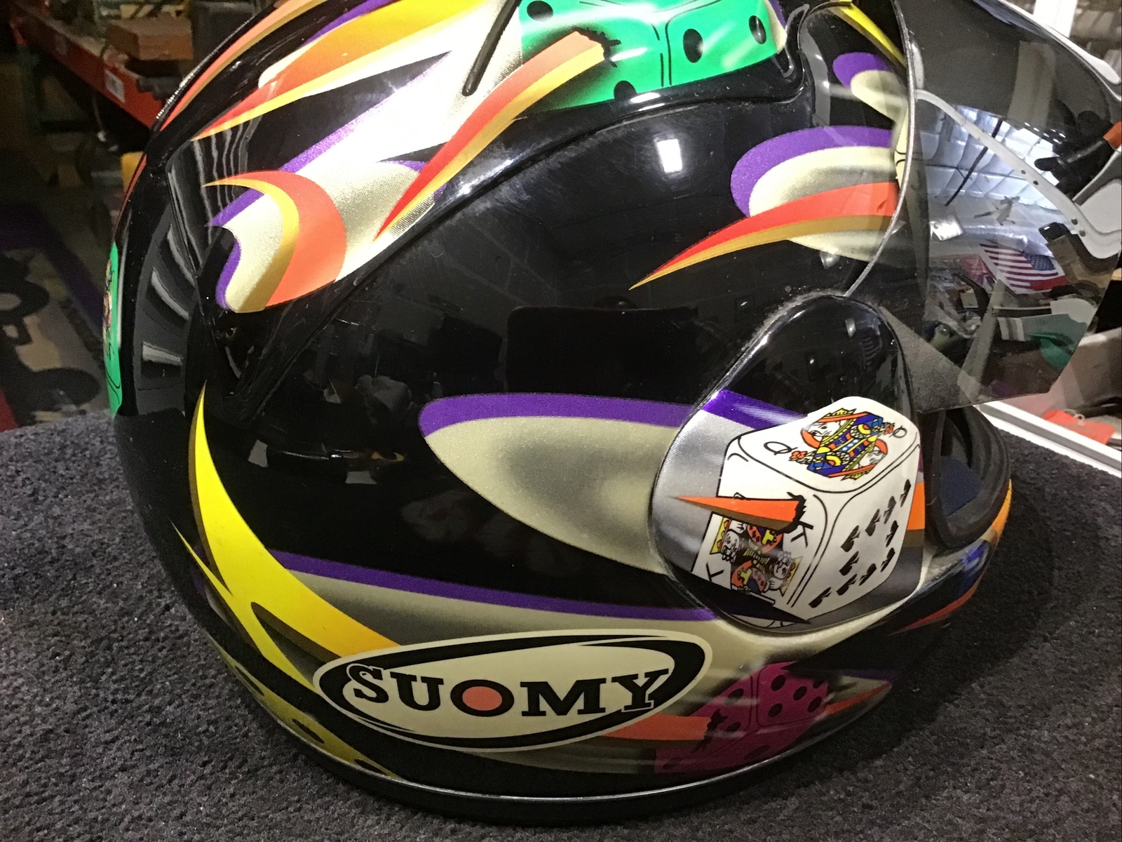 SUOMY Motorcycle helmet X/XL Fit. Bargy Design Used | eBay