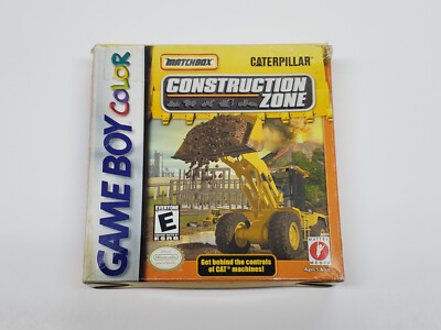 Matchbox Caterpillar Construction Zone Game Boy Color Box Only No ...