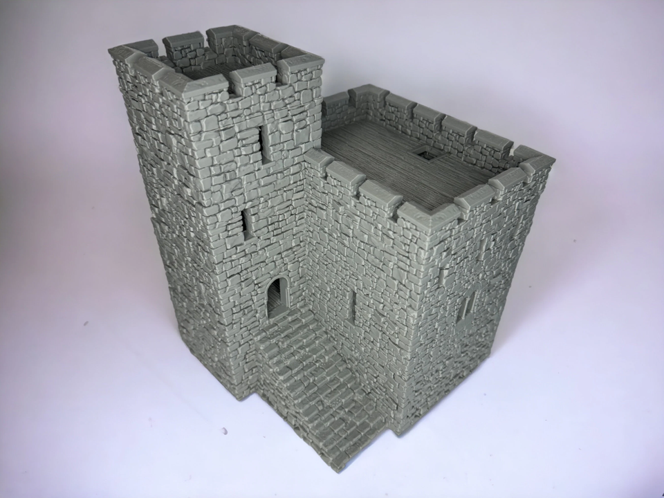 Medieval Stone Castle Terrain for DND and Tabletop Games, Tabletop ...
