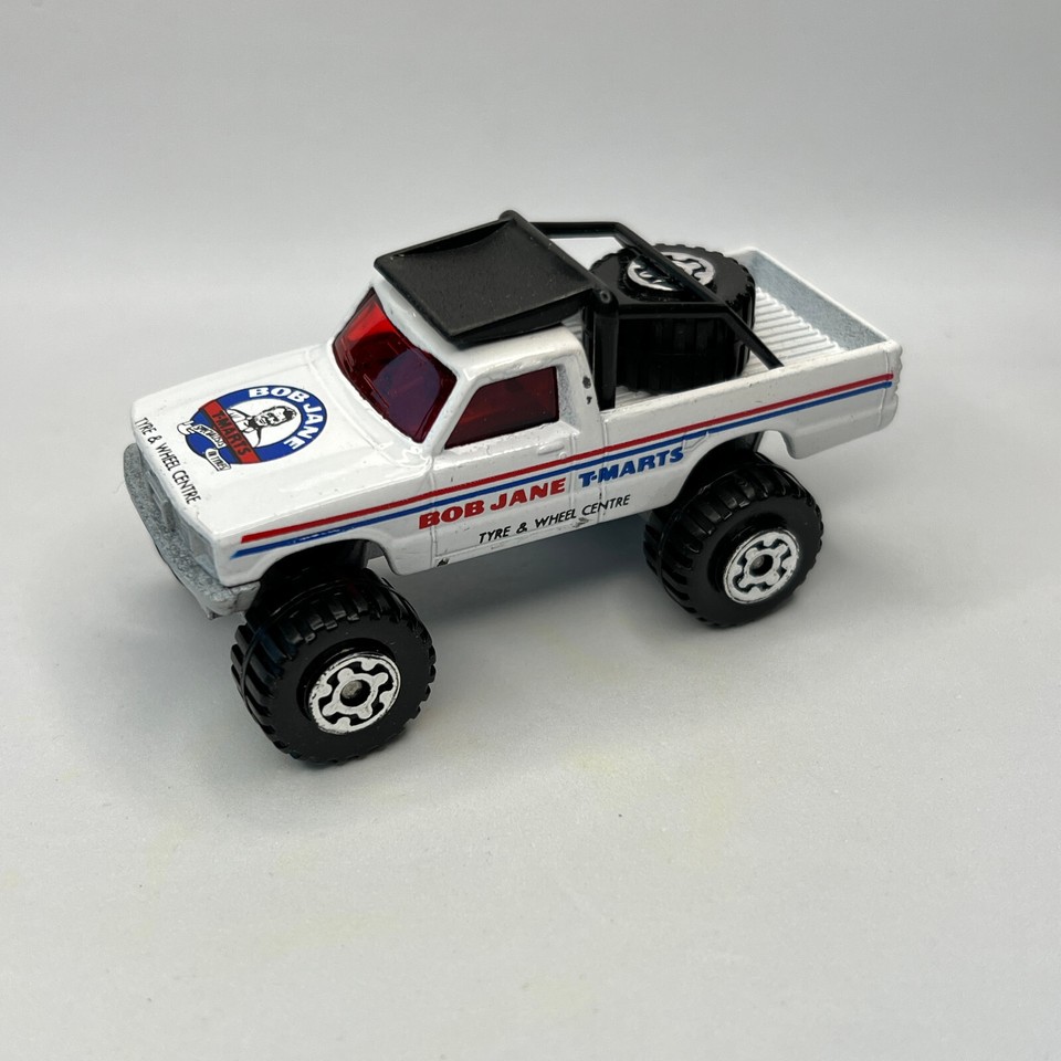 Matchbox 4x4 Open Back Truck Bob Jane Tyre and Wheel Centre White Body ...