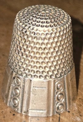 Antique Signed Star Hallmark Sterling Silver Sewing Thimble 9 | eBay