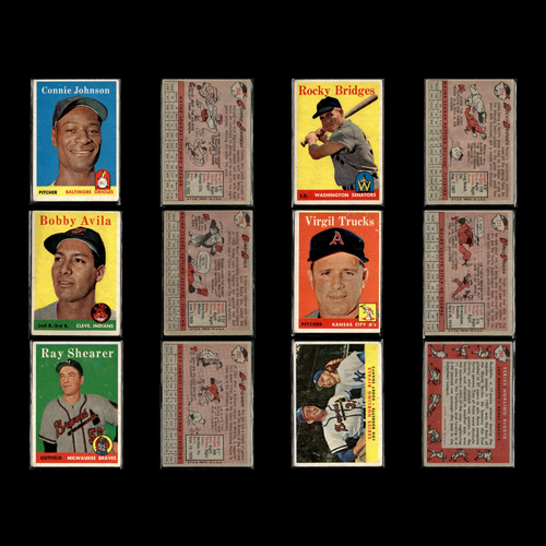 1958 Topps Lot 49 Vintage Baseball Cards Mack Burk VGEX+ MLB Set ...