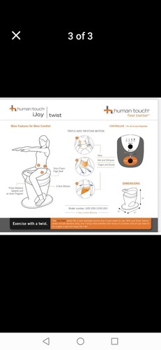 Human Touch iJoy Ride Twist Horse Riding Simulator Fitness Machine Abs ...