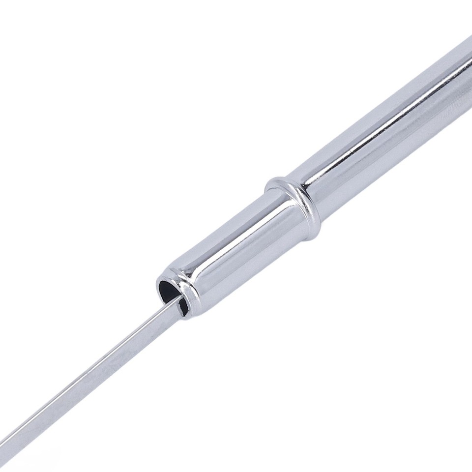 Silver Engine Oil Dipstick Tube 12 In Stainless Steel Fluid Oil Level ...