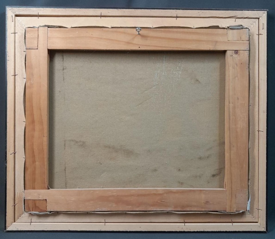 Antique Oil Painting, Countryside Landscape, Impressionist Style, 20th ...