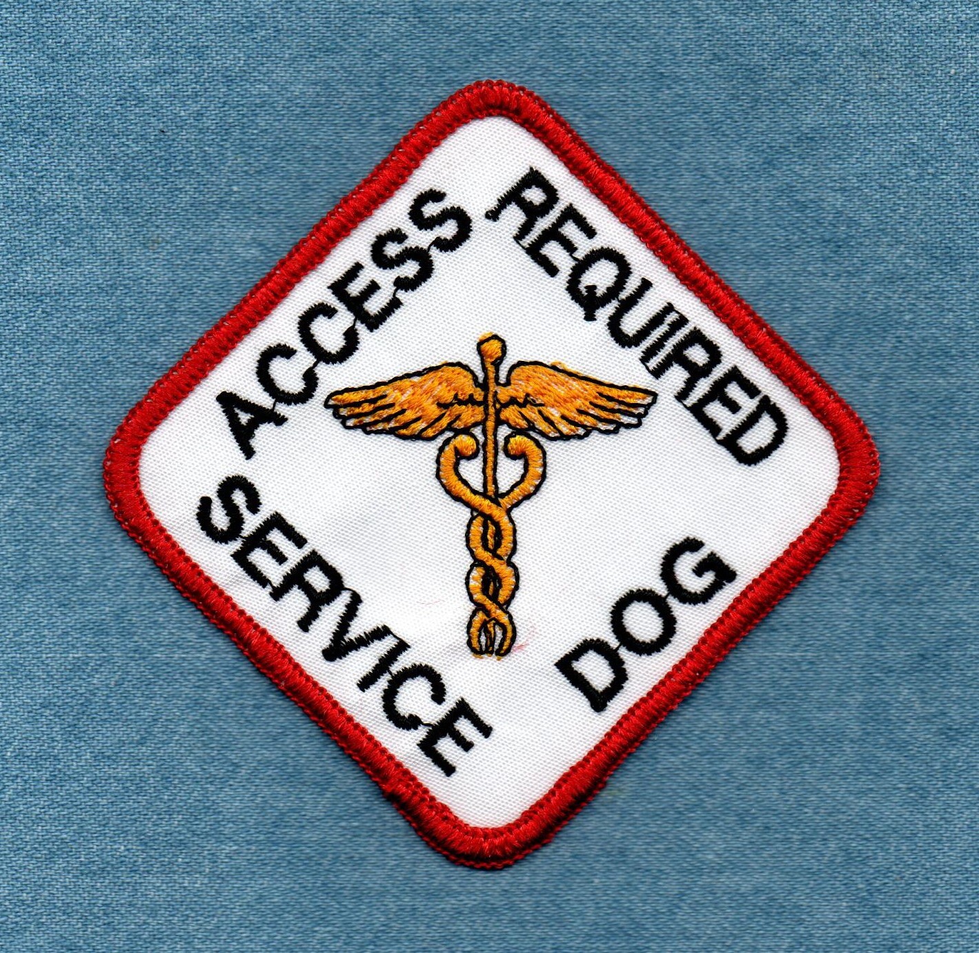 ACCESS REQUIRED SERVICE DOG - Service Dog vest patch - 3.5" x 3.5" | eBay