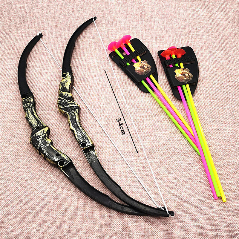 Funny 35cm Children Outdoor Plastic Archery Children'S Bow And Arrow ...