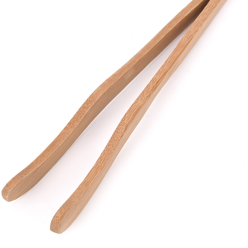 18cm Wooden Tea Tweezer Bacon Tea Clip Tongs Bamboo Kitchen Salad Food ...