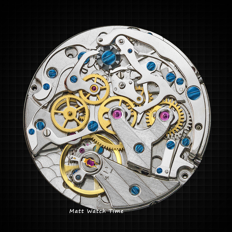 Seagull ST1901 Panda Green Chronograph Sapphire, Display Back,2 Straps ...