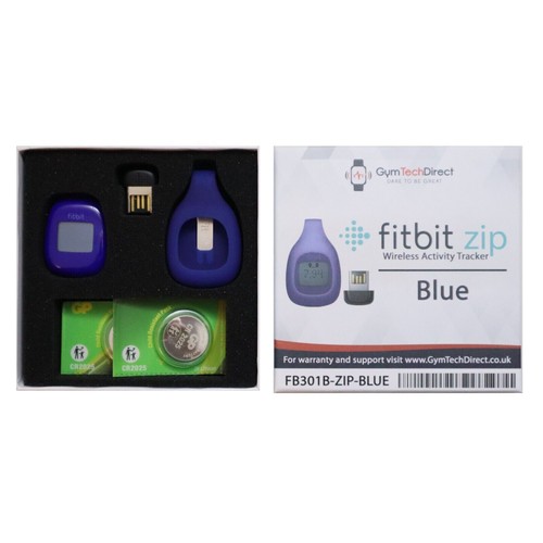 Fitbit Zip (FB301B) Wireless Activity Tracker + 2x New Batteries - Blue ...