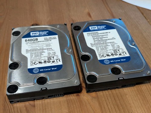 Western Digital Caviar Blue 640GB X 2 HD. WD6400AAKS Hard Disks - SATA ...