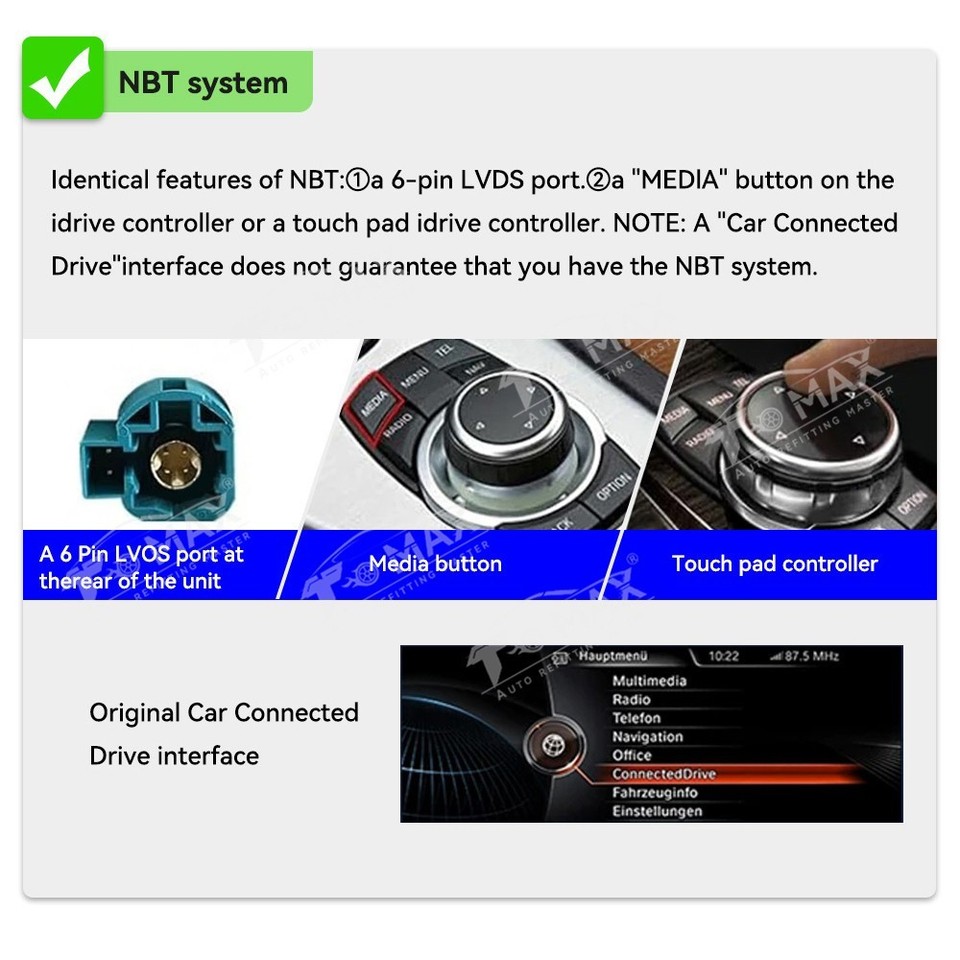 Dual Screen Car Radio For BMW 7 Series 2009-2015 Digital Cluster ...