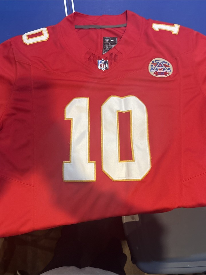 Adult Large Pacheco 10 KC Chiefs Red stitched Slightly Used | eBay