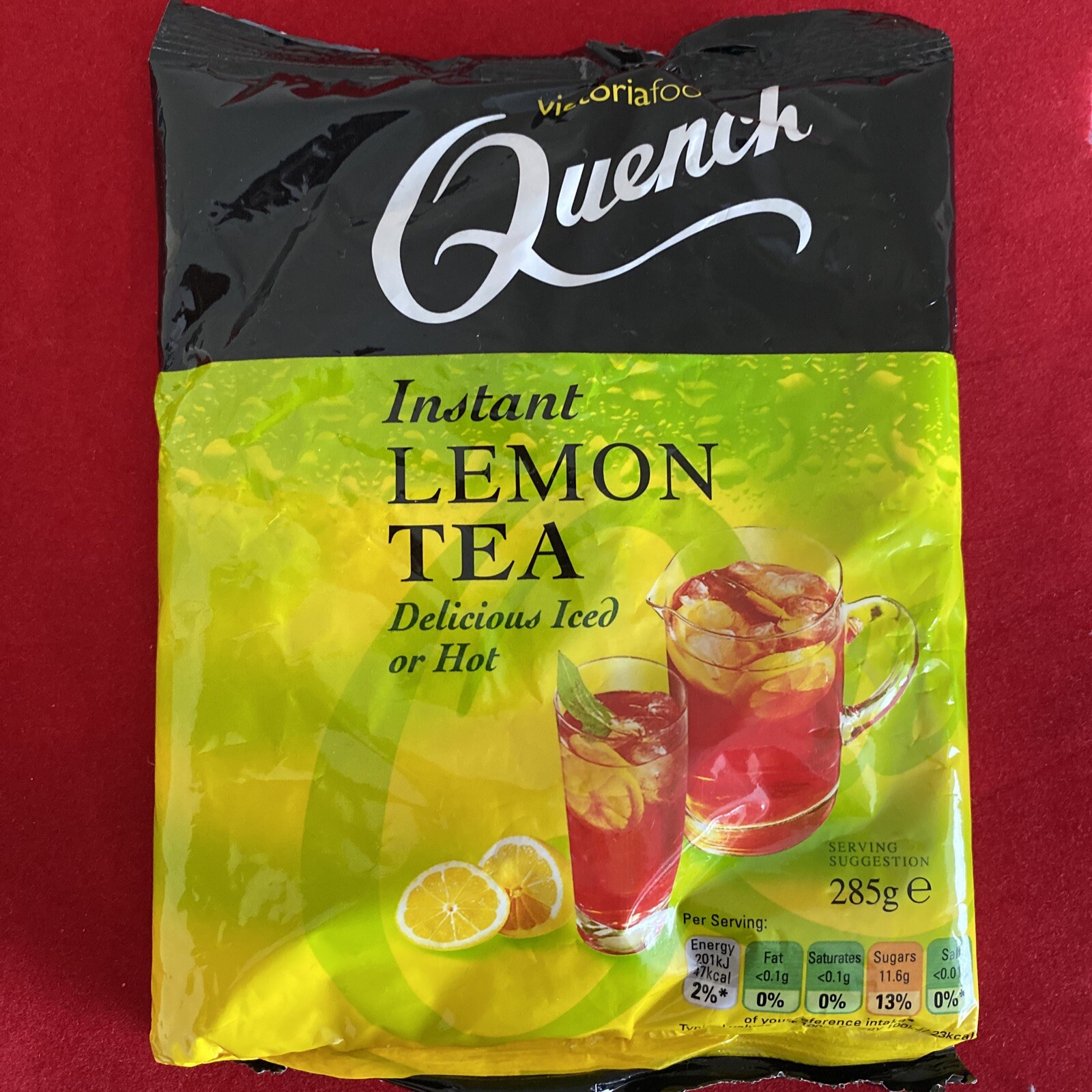 Victoria Foods Quench Instant Lemon Tea 285g Morning Afternoon Tea Iced ...