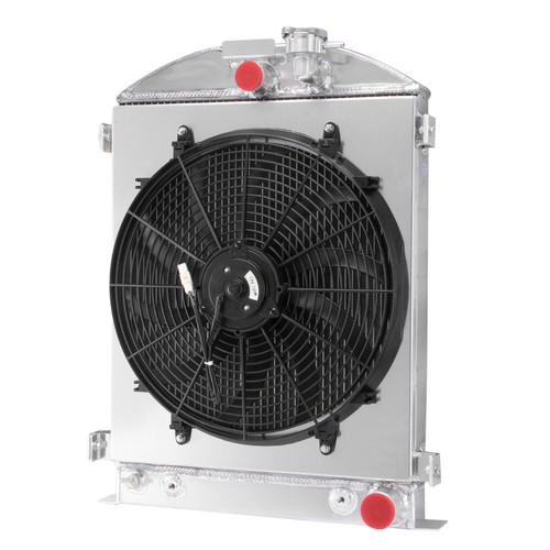 For 1932 Ford Model A Base Grill Shells Chevy Aluminum 3-Row Radiator ...