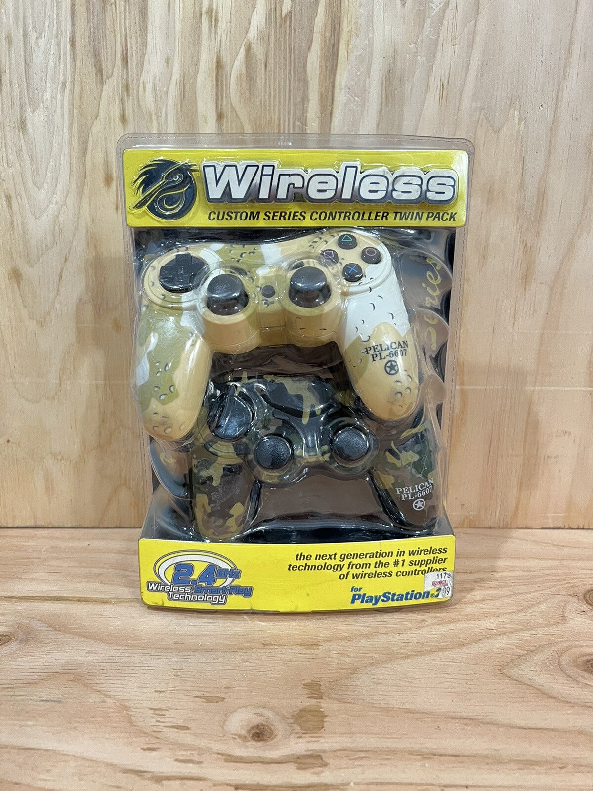 Twin Pack of Pelican PL-6607 Camo Wireless Controllers for PS2 ...