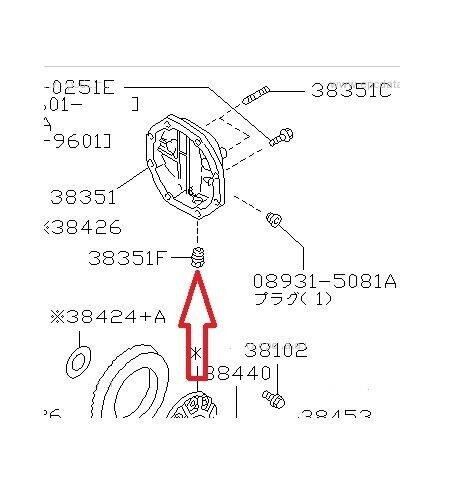 Véritable R200 Joints Magnétique Vidange Huile Prise De R33 Skyline GTR ...