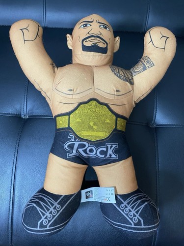 The Rock Dwayne Johnson WWE Wrestler Brawling Buddies 16" Plush 2012 | eBay
