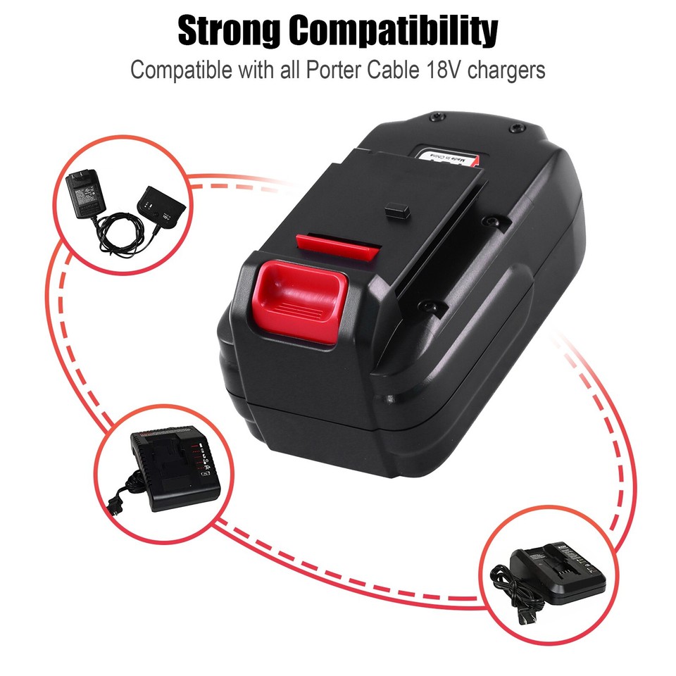 1~4x 18V 4.5AH PC18B For Porter Cable 18 Volt Battery NiCd PCMVC PCXMVC ...