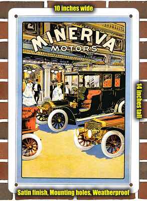 Metal Sign - 1918 Minerva Belgian Automobiles - 10x14 inches | eBay