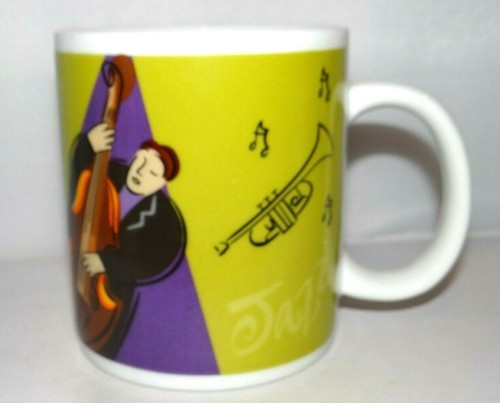 JAZZ MUSIC Bass Trumpet Saxophone 20oz. Coffee Mug Tea Cup Oversized ...