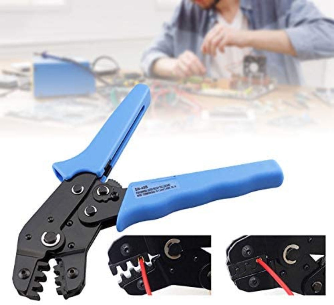 Cable Crimper Non-insulated Electrical Ferrule Ratchet Wire Plier ...