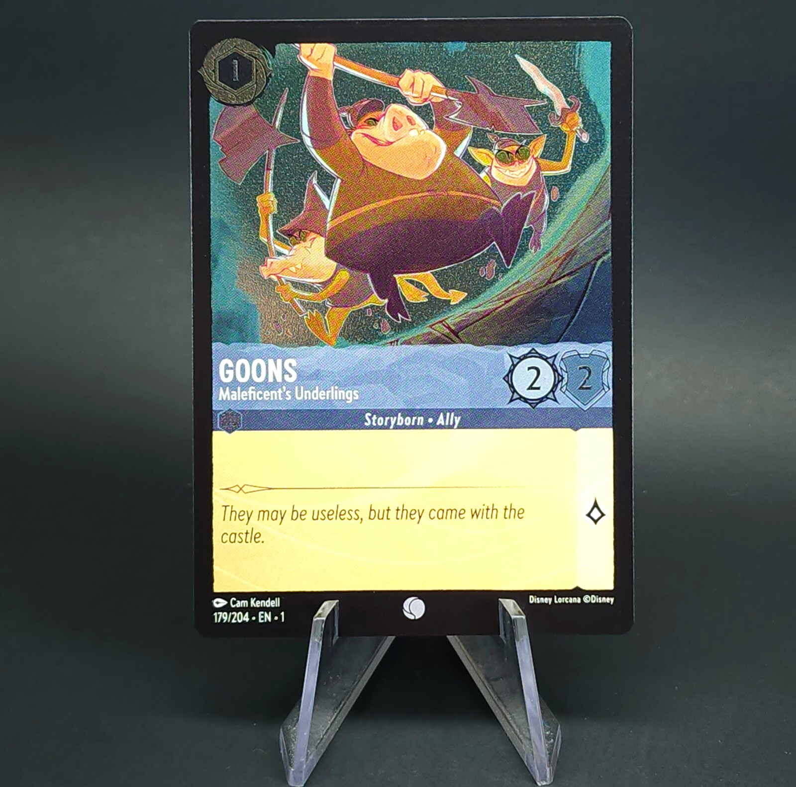 Disney Lorcana Foil Goons Maleficent's Underlings 179/204 Steel Common ...