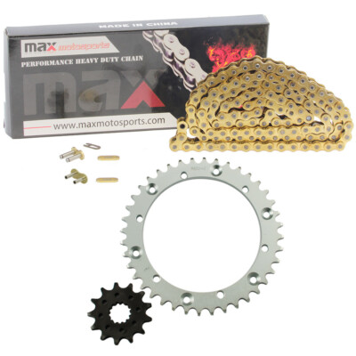 Gold Drive Chain And Sprockets Kit for Yamaha Raptor 660R YFM660R 2001 ...