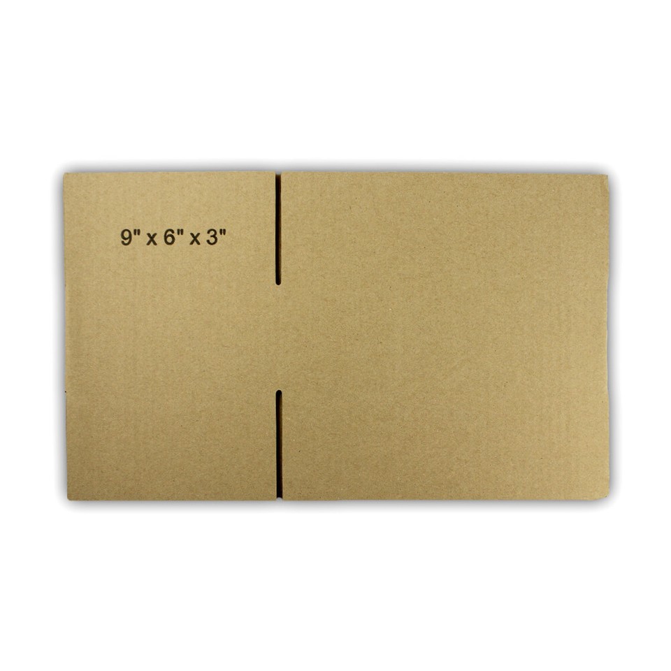 100 9x6x3 "EcoSwift" Brand Cardboard Box Packing Mailing Shipping ...