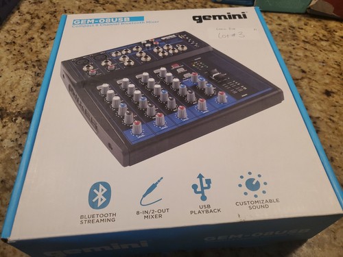 Gemini Pro Audio Equipment 8 Channels Live Studio Bluetooth Unpowered ...