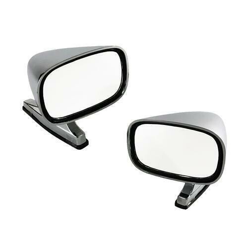 VINTAGE STYLE CHROME SPORT MIRRORS CLASSIC MUSCLECAR RESTOMOD HOTROD ...
