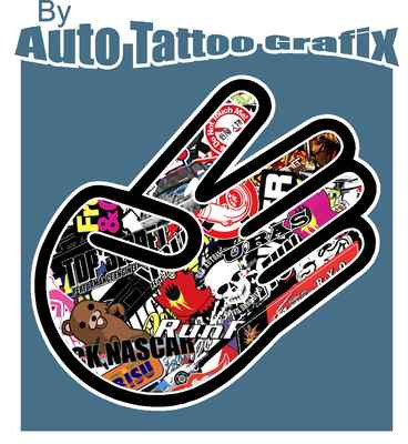 SHOW STOPPER STICKERBOMB Decal Sticker Vintage JDM DRIFT RALLY DECALS ...