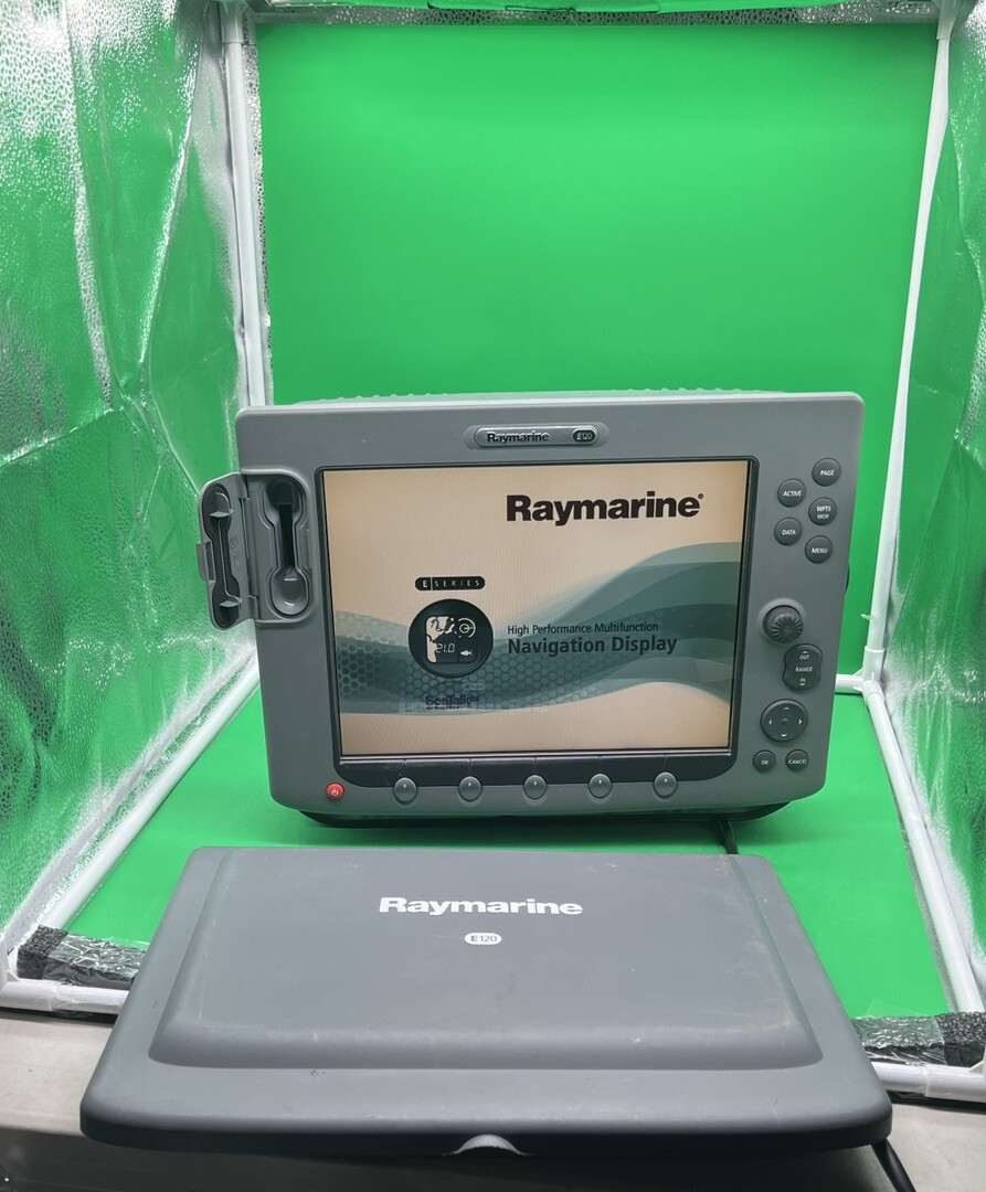 Raymarine E120 Classic GPS Chartplotter MFD , NEW Cable, Bracket! - Sun Cover | eBay