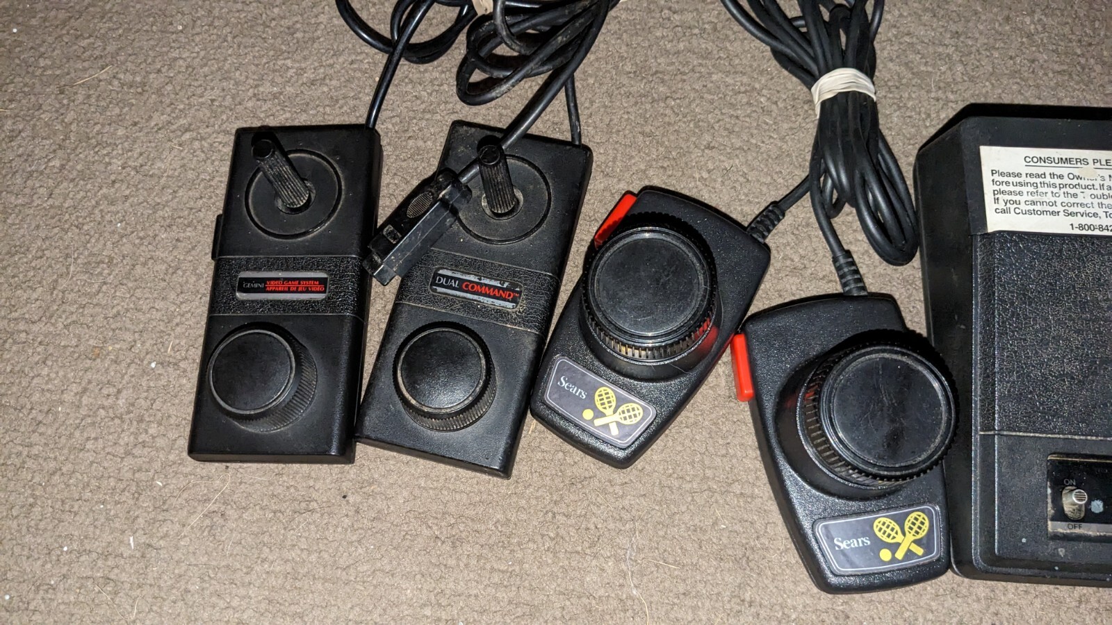 Coleco Gemini Console w/Cords Controllers & 10 Games All Tested To Work ...