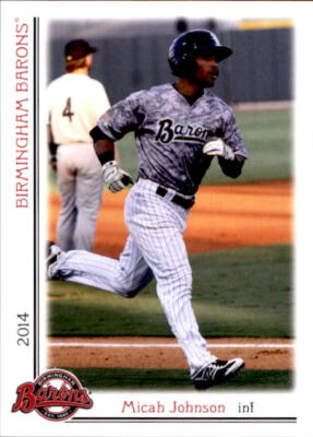 2014 Birmingham Barons Grandstand #12 Micah Johnson Indianapolis ...