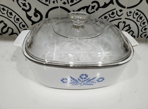Vintage Corning Ware A-2-b. 2 Qt Casserole Dish Blue Corn Flower | eBay